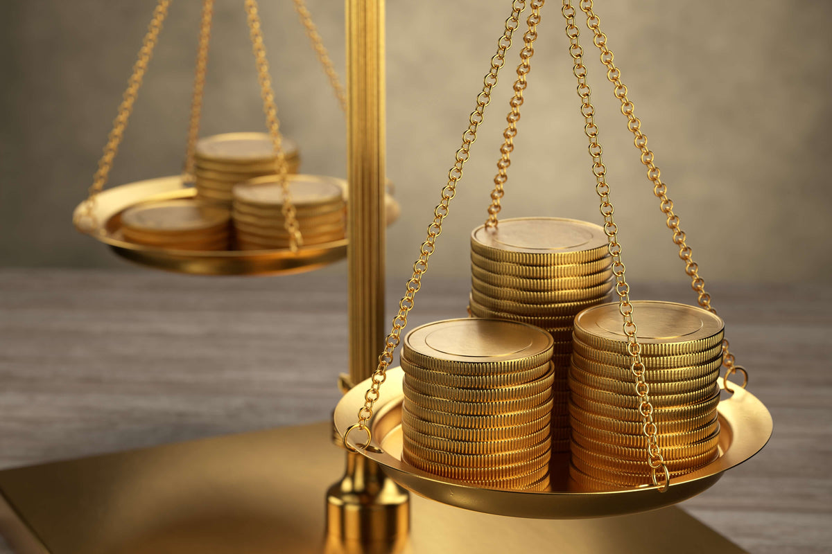 Can money be measured in weight?