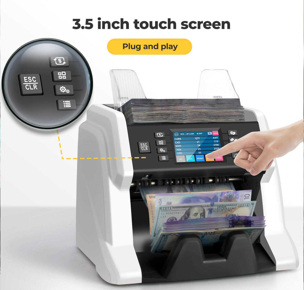 Refurbished Ribao BC-55 Bank Grade Money Counter Machine