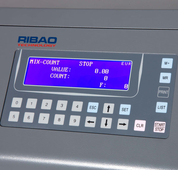 Ribao CS-610S+PRO Bank Grade Coin Sorter Coin Counter and Wrapper